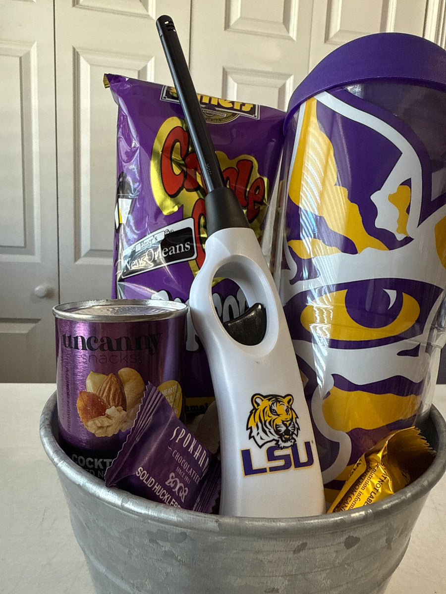 LSU Bucket for Him!!! – Nancy's Corner Gift Baskets